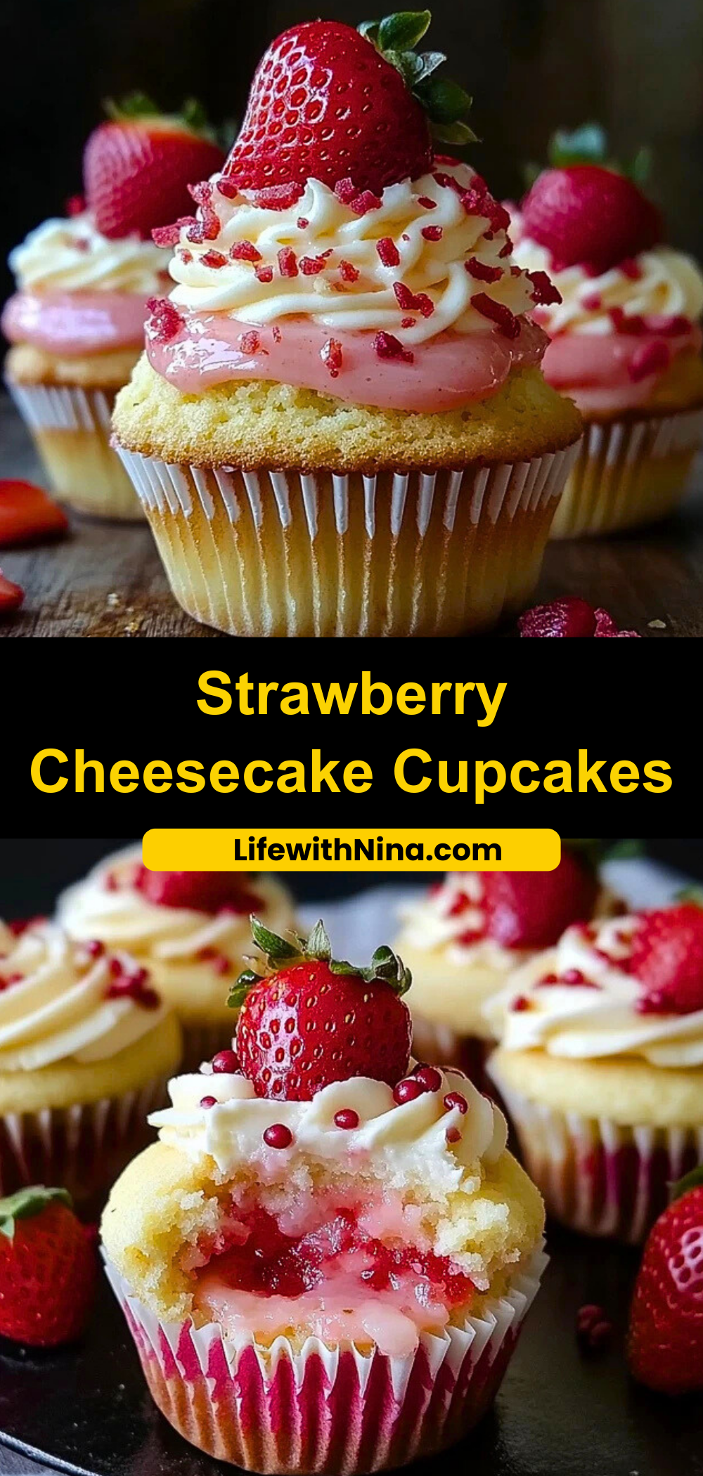 Strawberry Cheesecake Cupcakes