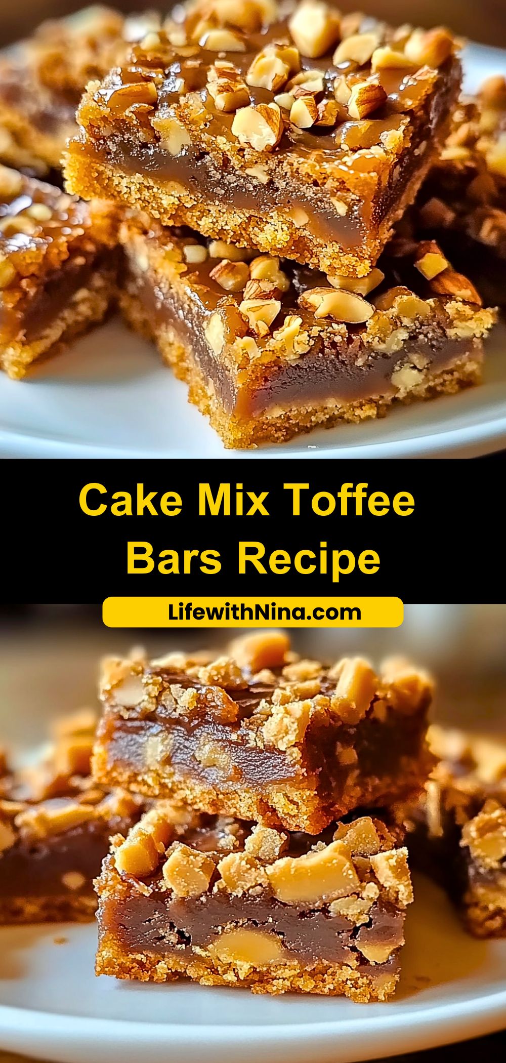 Cake Mix Toffee Bars