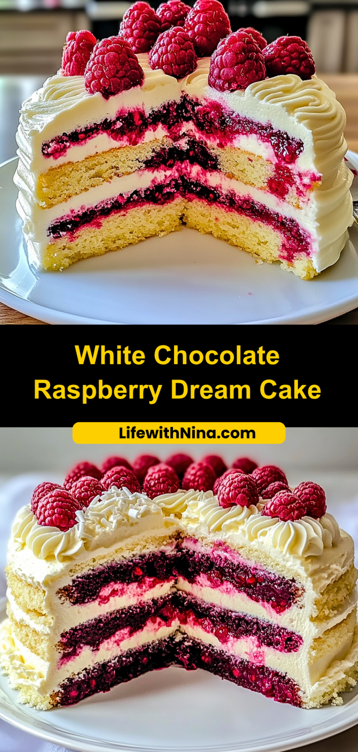 White Chocolate Raspberry Dream Cake