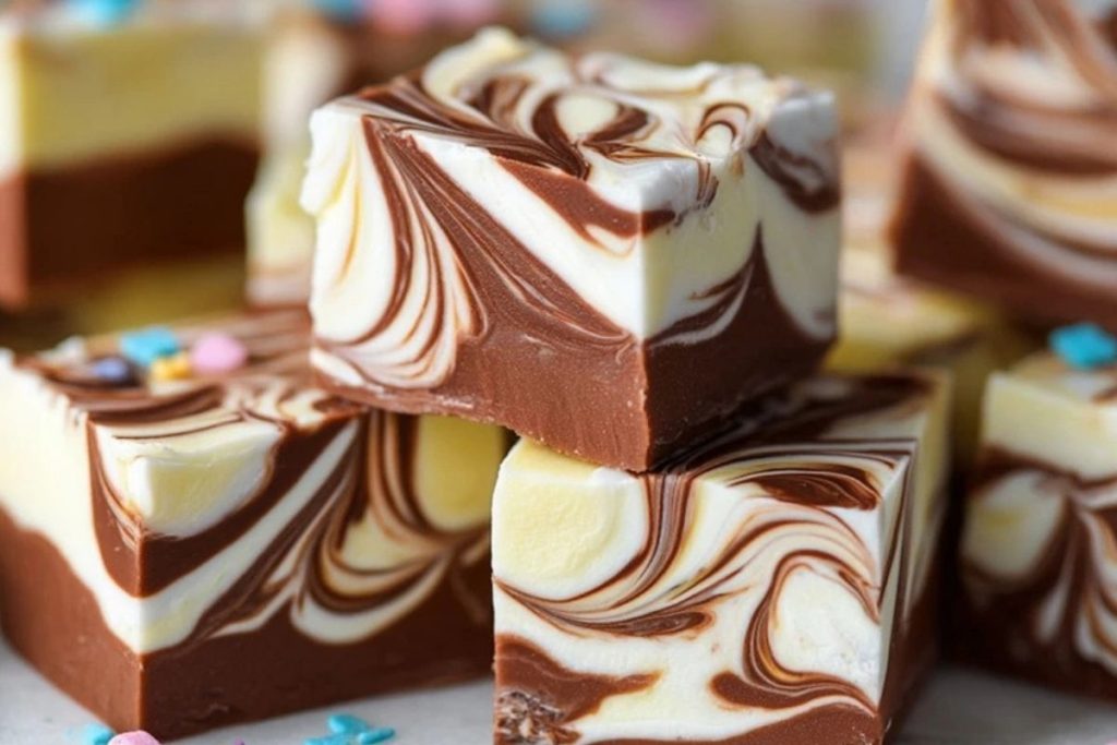 Easy Marshmallow Swirl Fudge