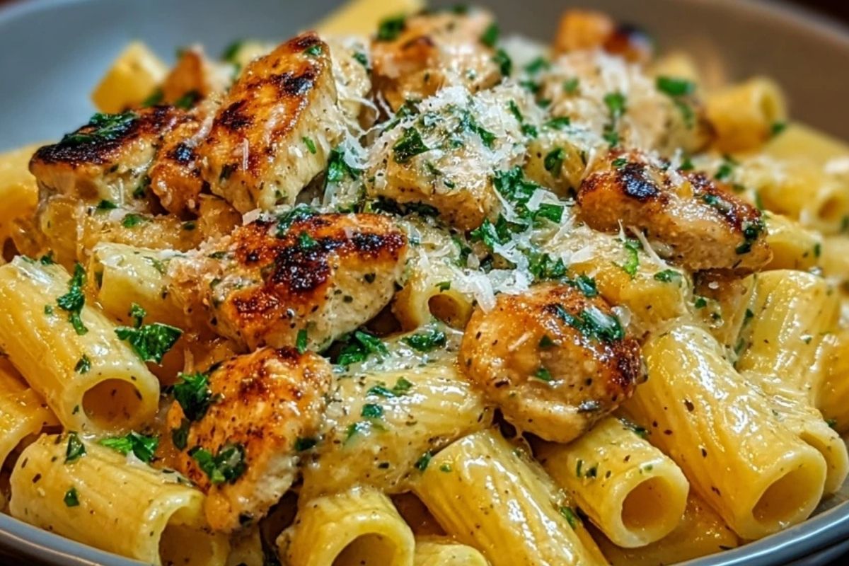 Garlic Butter Chicken Rigatoni Recipe
