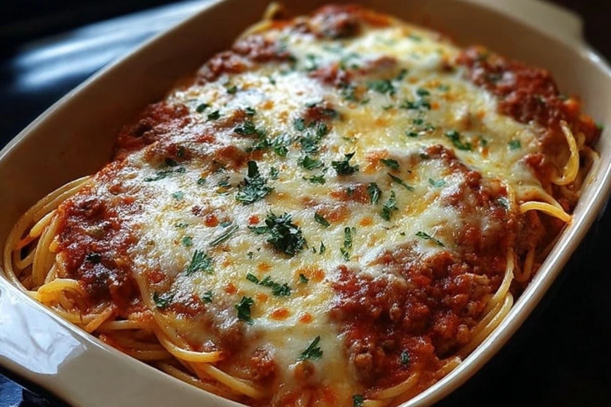 Baked Cream Cheese Spaghetti Recipe