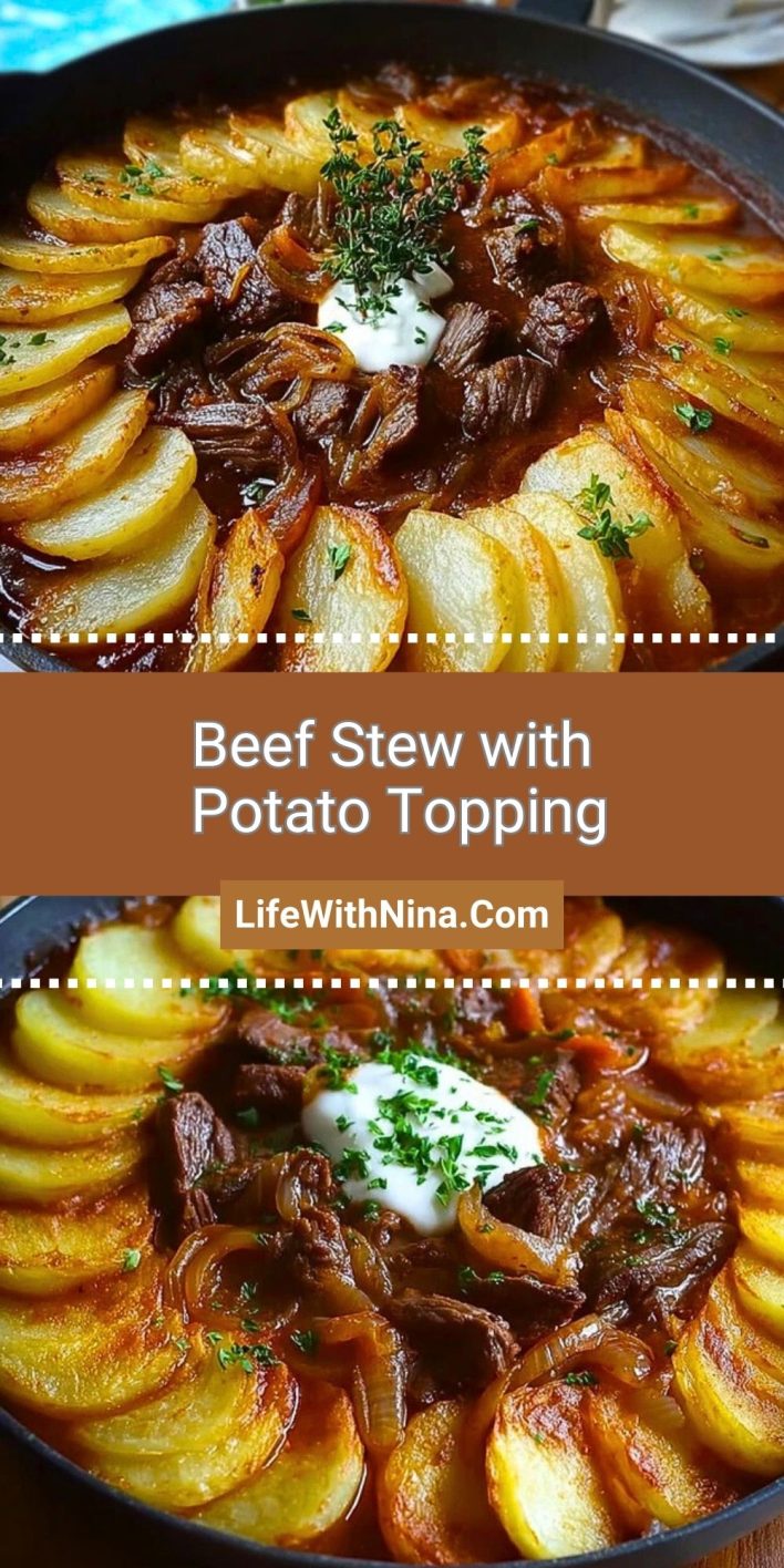 Beef Stew with Potato Topping
