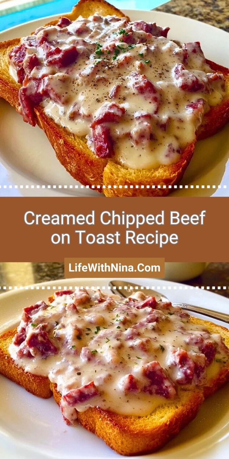 Creamed Chipped Beef on Toast Recipe