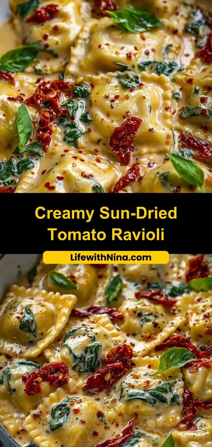 Creamy Sun-Dried Tomato Ravioli