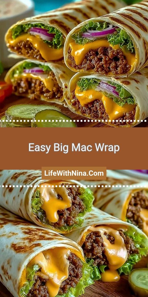 Easy Big Mac Wrap