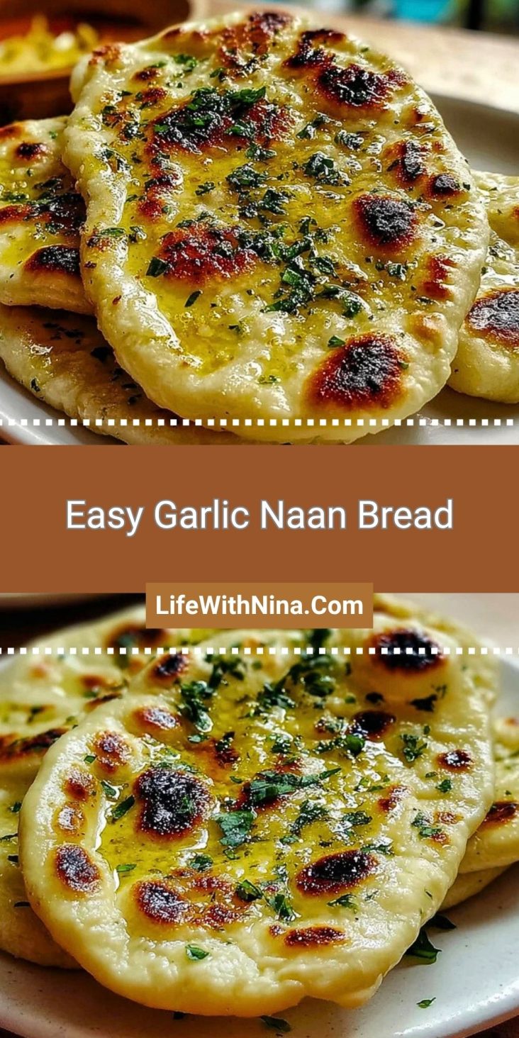 Easy Garlic Naan Bread