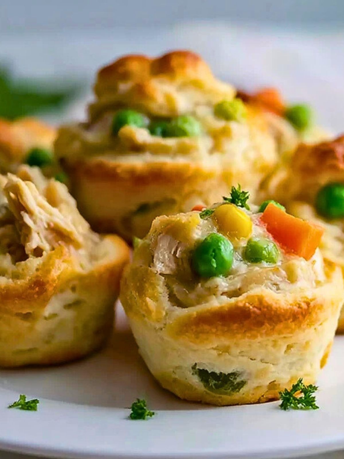 Easy Chicken Pot Pie Bites with Biscuits