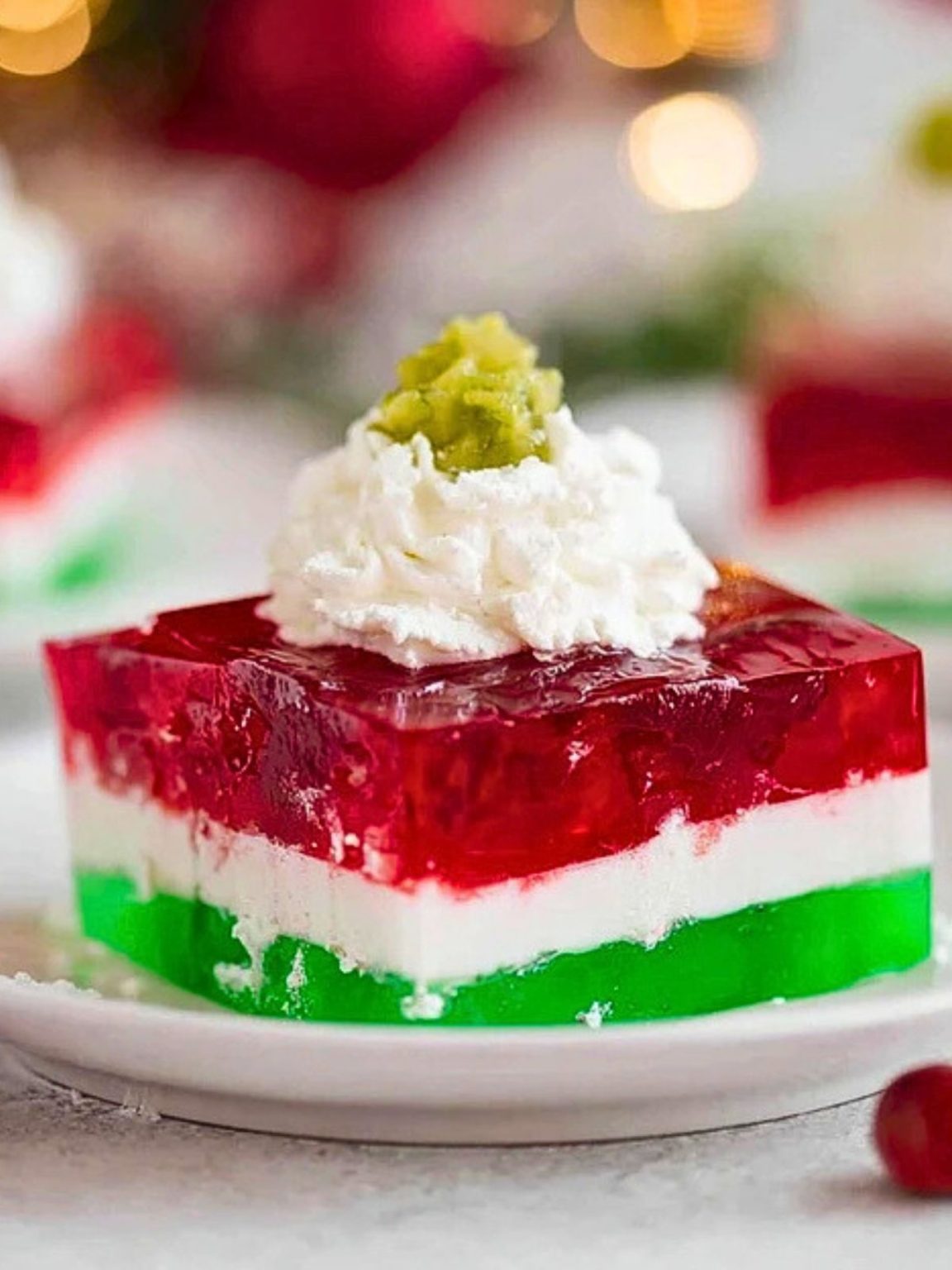 Easy Layered Christmas Jello