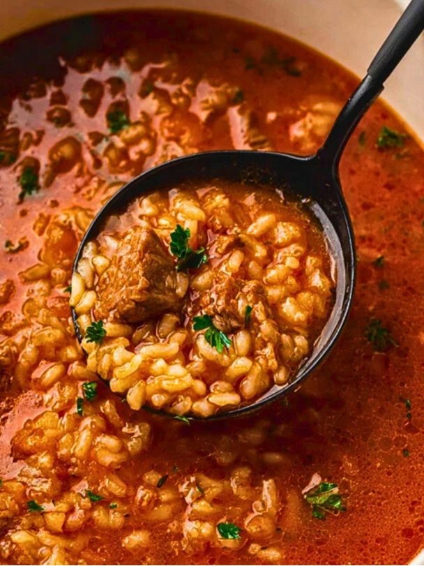 Hearty Tomato Rice Soup